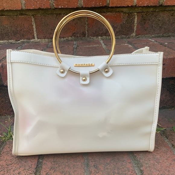Rampage | Bags | Nwt Rampage Womens Handbag Convertible White Gold Ring ...
